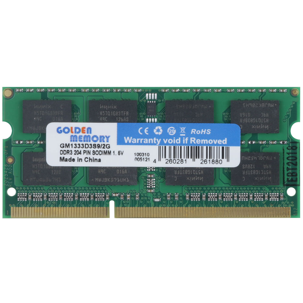 Memoria RAM DDR3 2Gb 1333Mhz para Notebook - BB Baterias