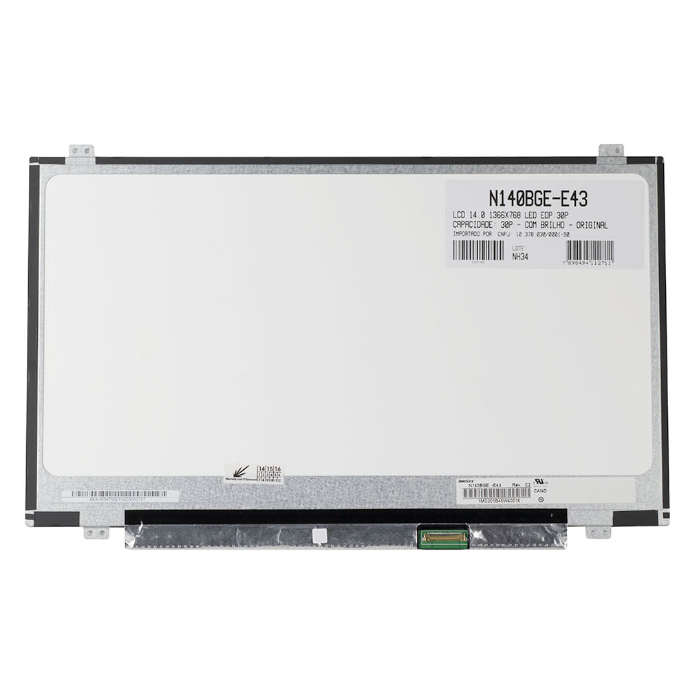 Tela 14.0" Led Slim N140BGE-EA3 REV.C1 para Notebook - bbbaterias