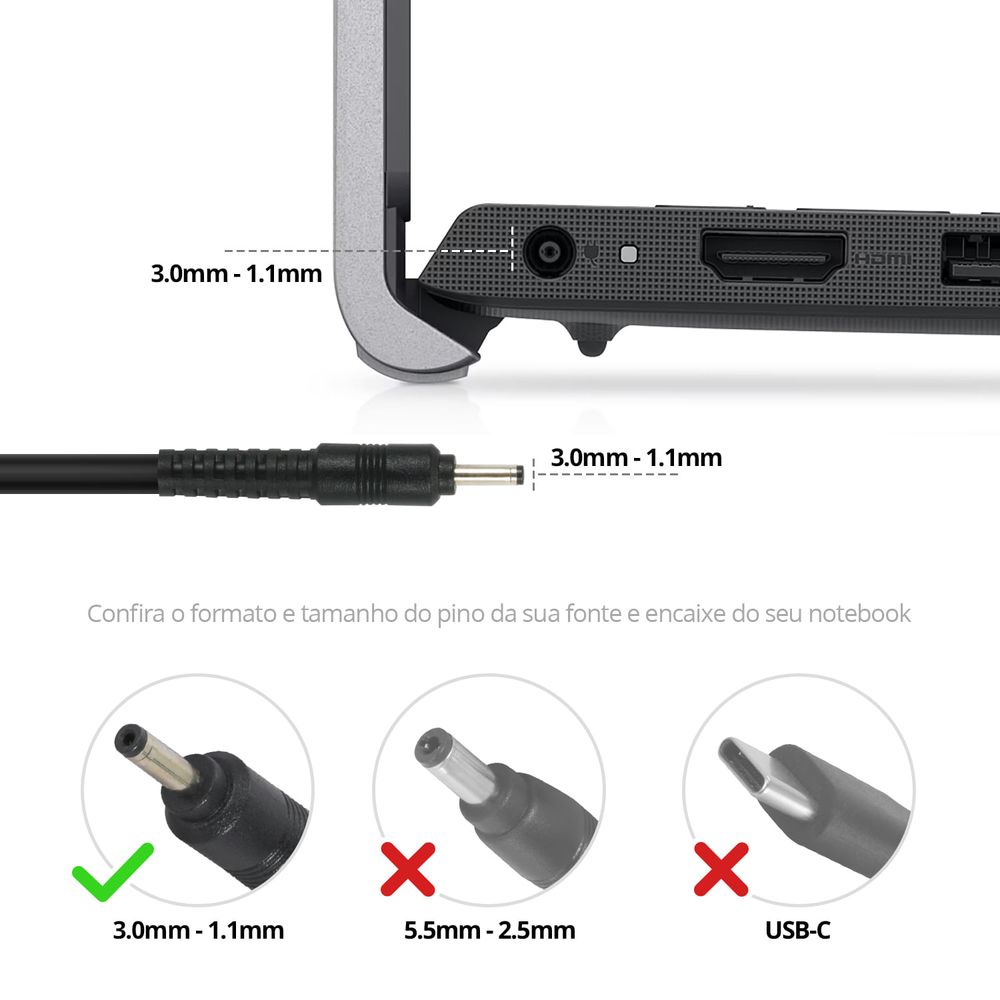 Fonte Carregador para Notebook Samsung NP350XAA-XF3br - BBDI Fonte Carregador para Notebook Samsung NP350XAA-XF3br - BBDI