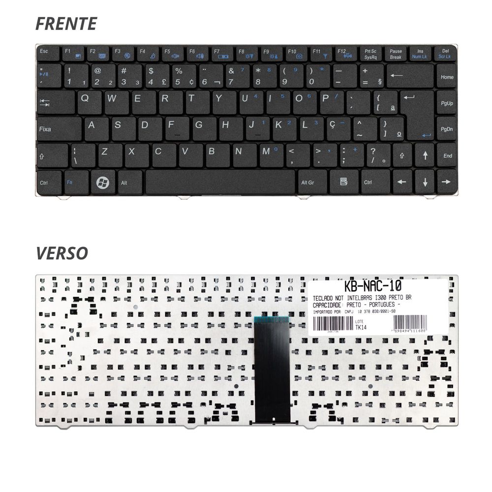 Teclado para Notebook Itautec Infoway W7425 - BBDI